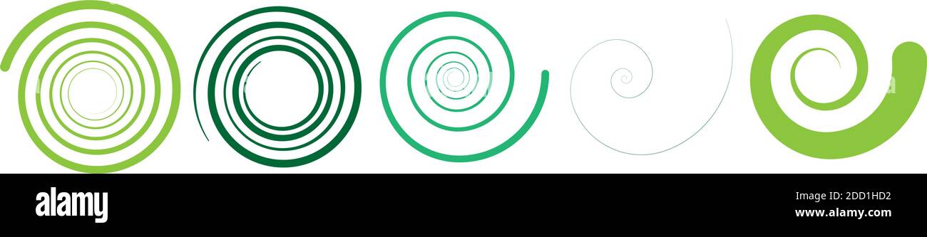 Abstract spiral, twist. Radial swirl, twirl curvy lines element ...