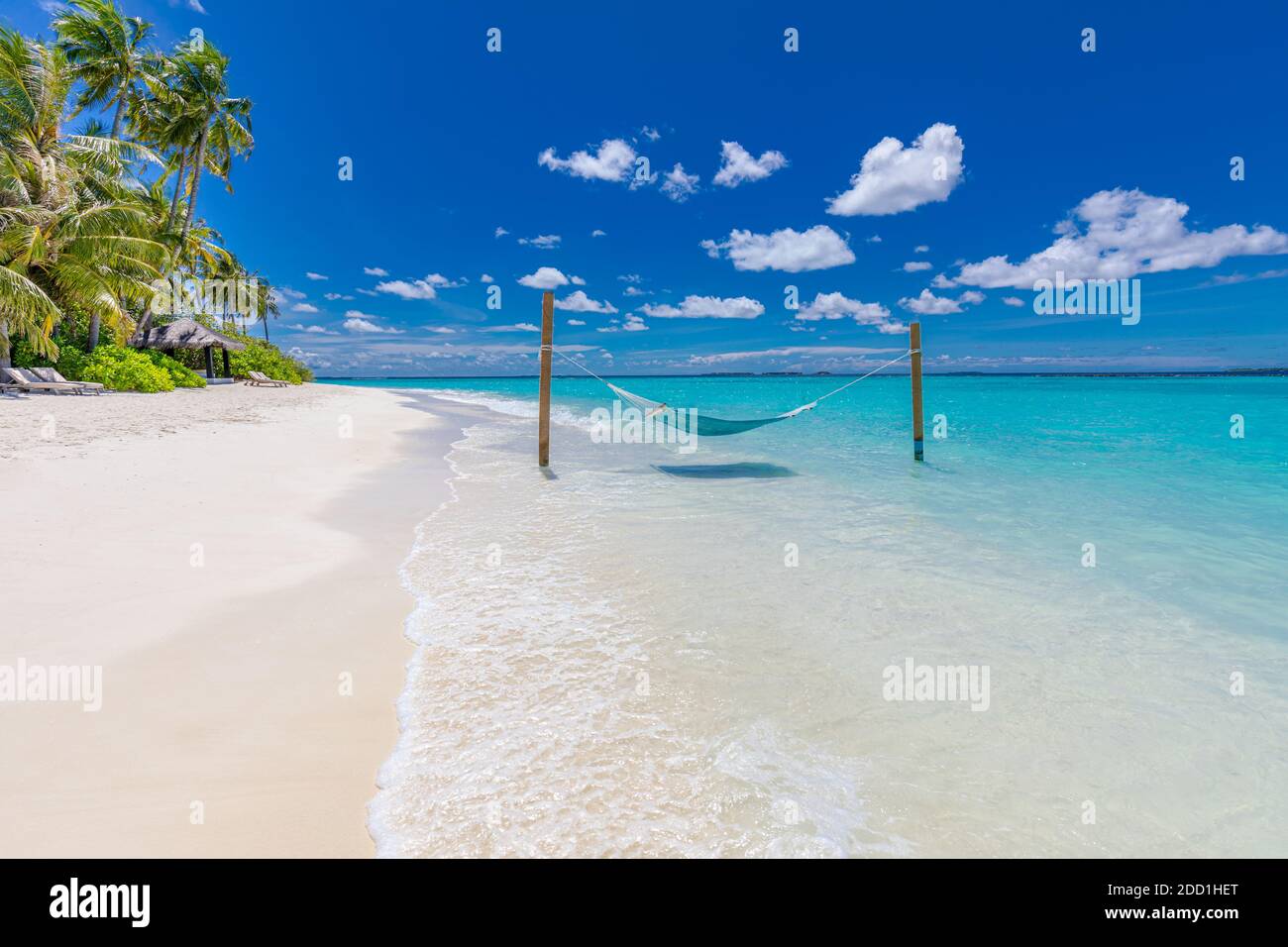 Beautiful beach. Summer holiday and vacation concept. Inspirational ...