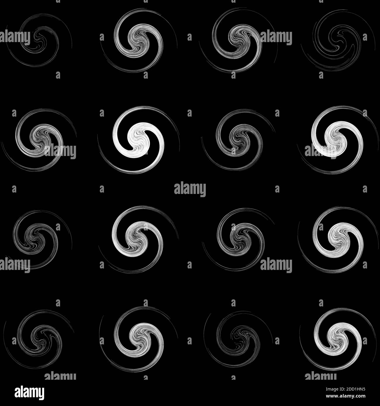 Cycle design element with contort, spin effect. Abstract swerve circlet ...