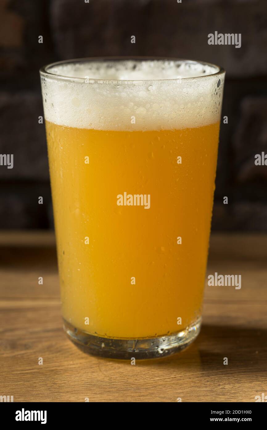 Boozy Refreshing Hoppy IPA Beer in a Pint Glass Stock Photo - Alamy