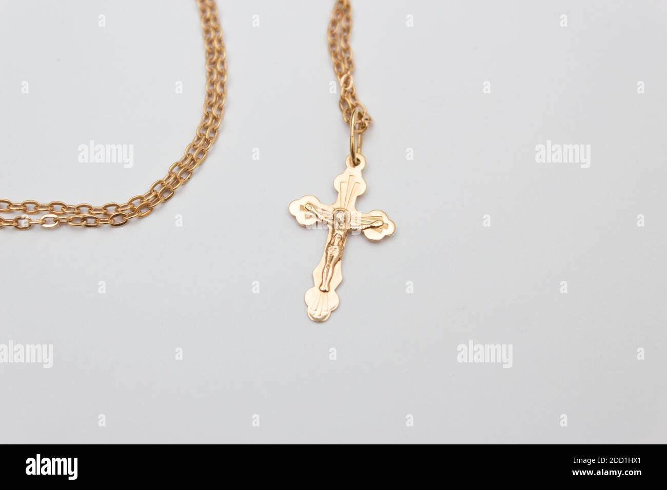 Gold cross and chain hi-res stock photography and images - Alamy