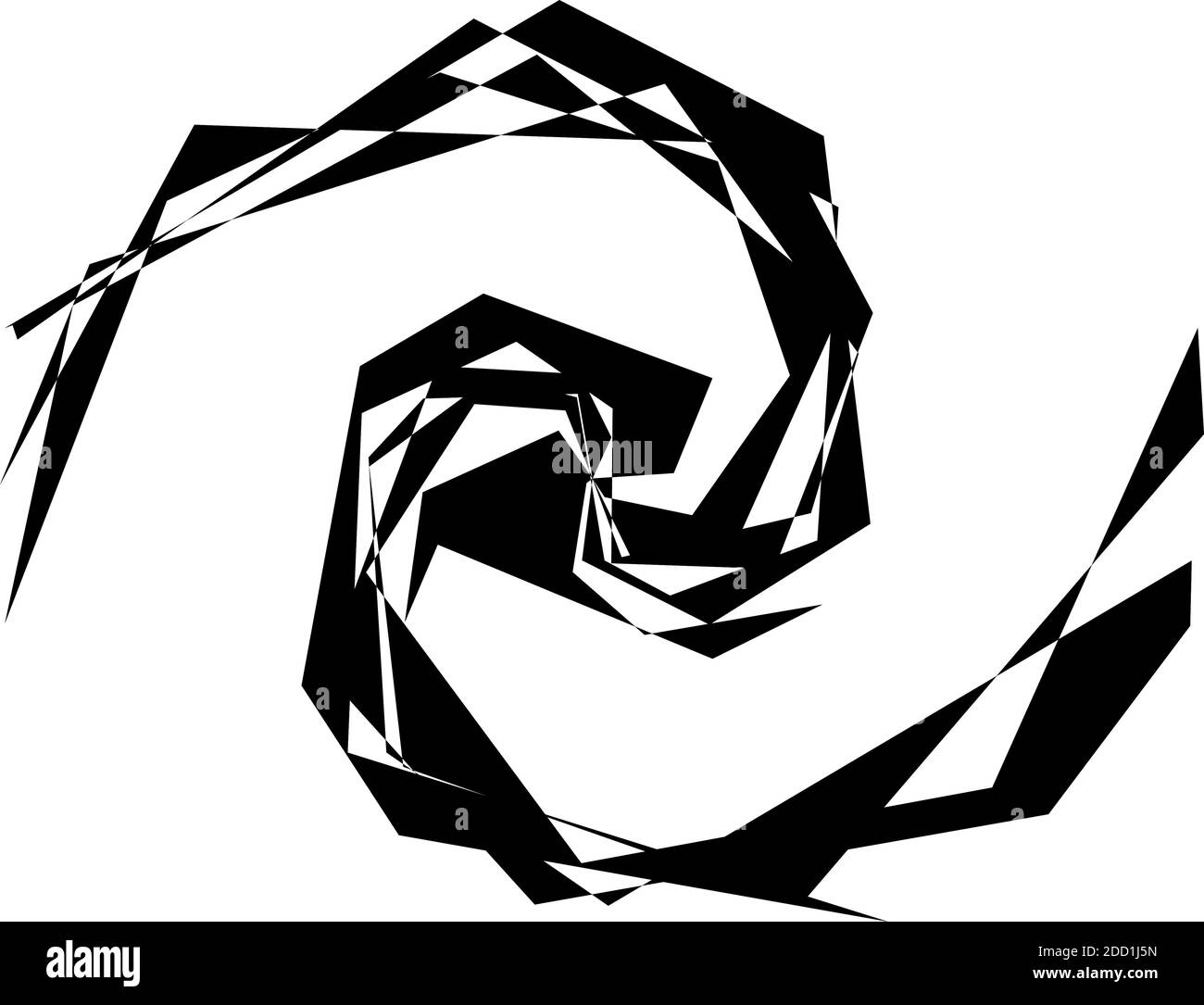 Twist, spiral circular abstract shapes design element(s) – Stock ...