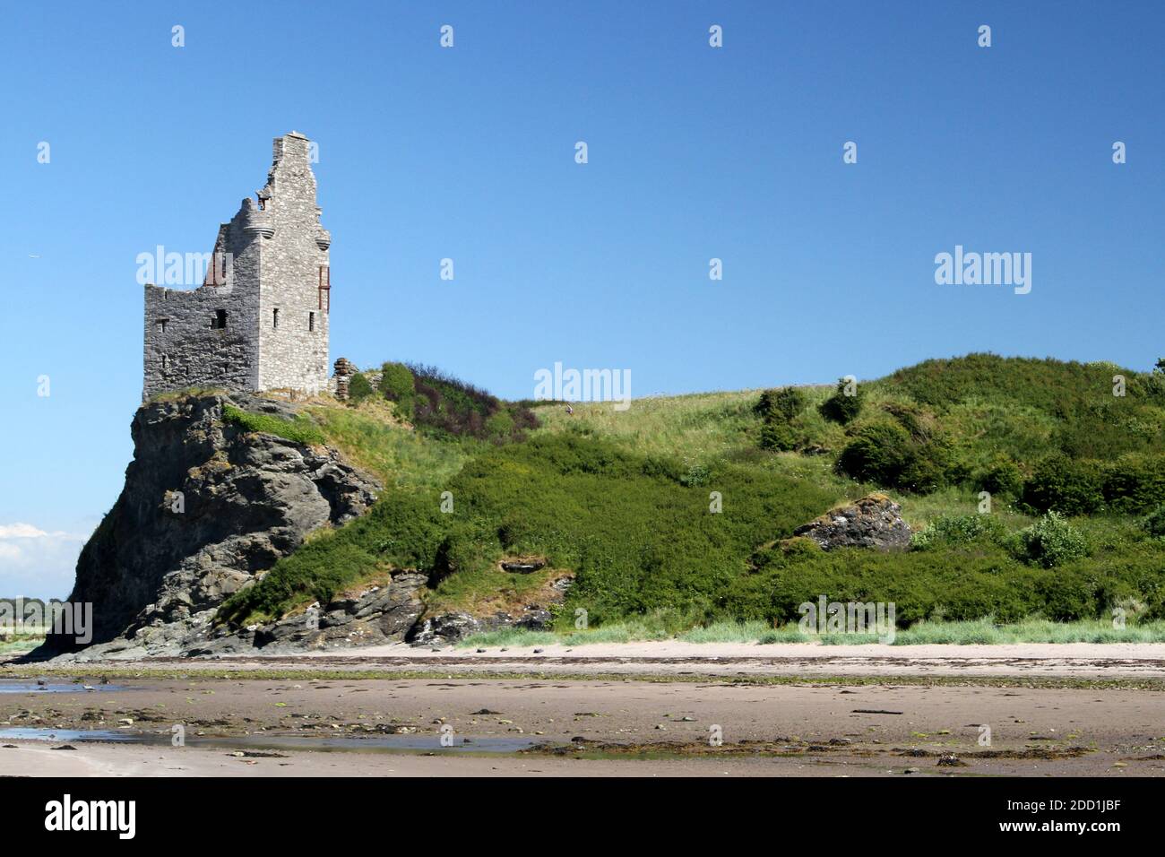 Greenan Castle, South Ayrshire, Scotland, UK .Greenan Castle is a 16th ...