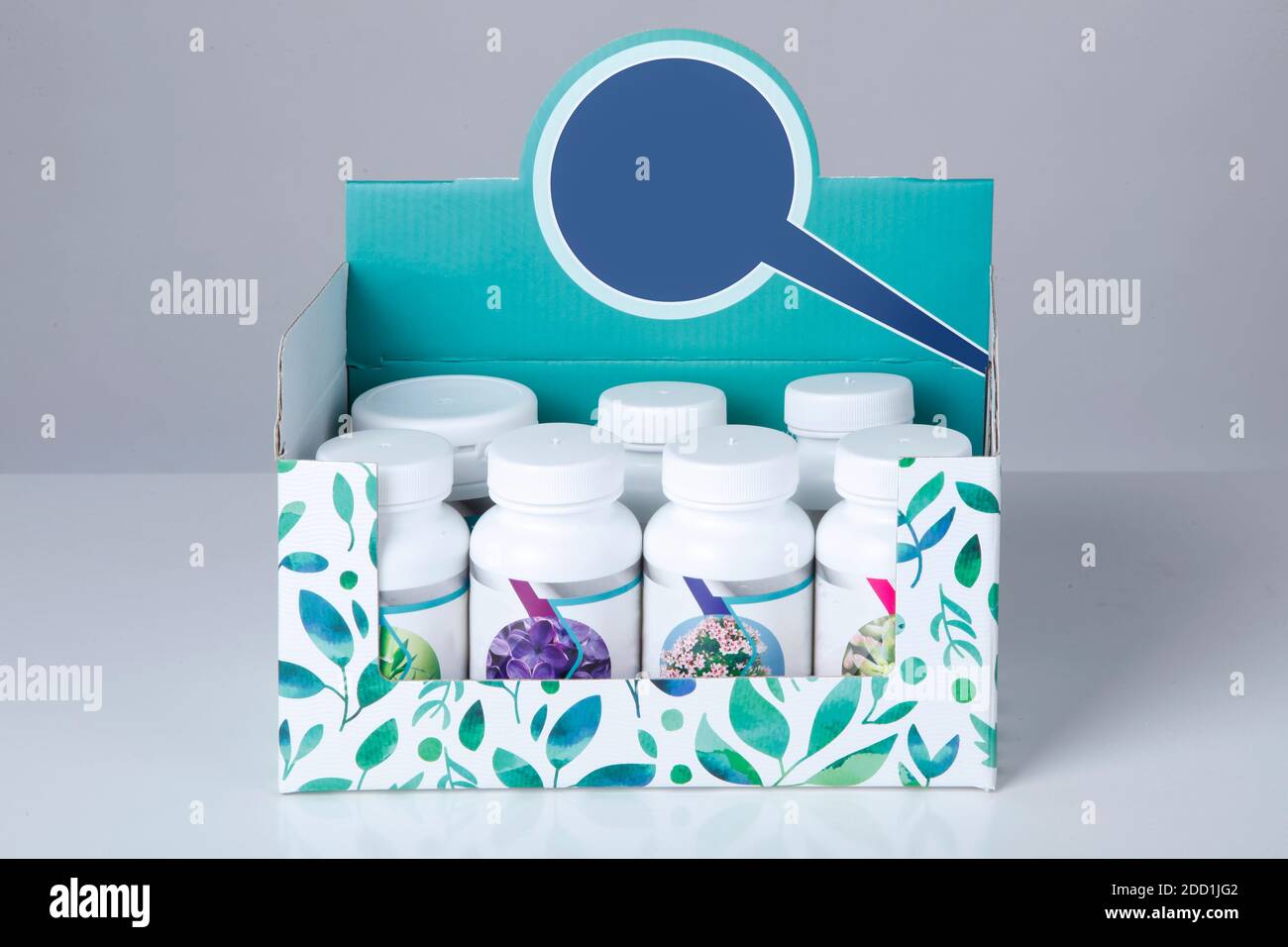 Carton box of plastic plant toxins on a white background Stock Photo ...