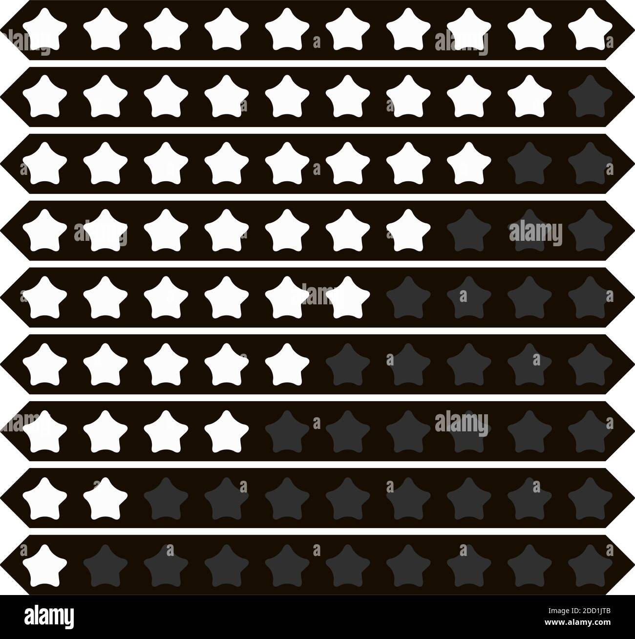Star rating evaulation, assessment rating concept graphic. Grade, rank ...