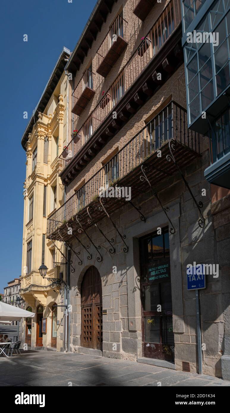 Ancient building in the city of Segovia, Spain Stock Photo - Alamy