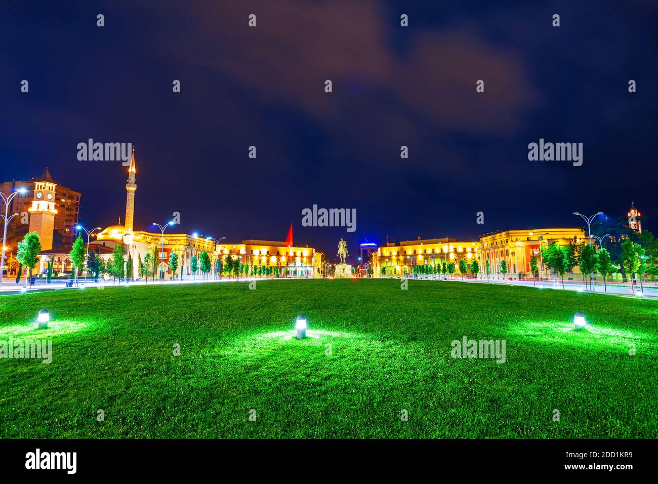 The Skanderbeg Square or Sheshi Skenderbej is the main plaza in the ...