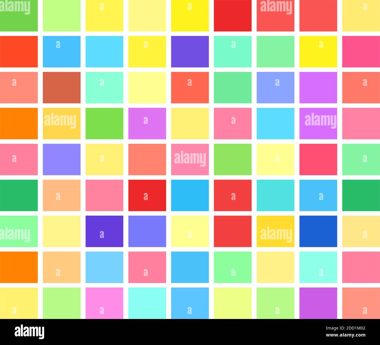 Tessellation, mosaic colorful, light colored squares, rectangles ...