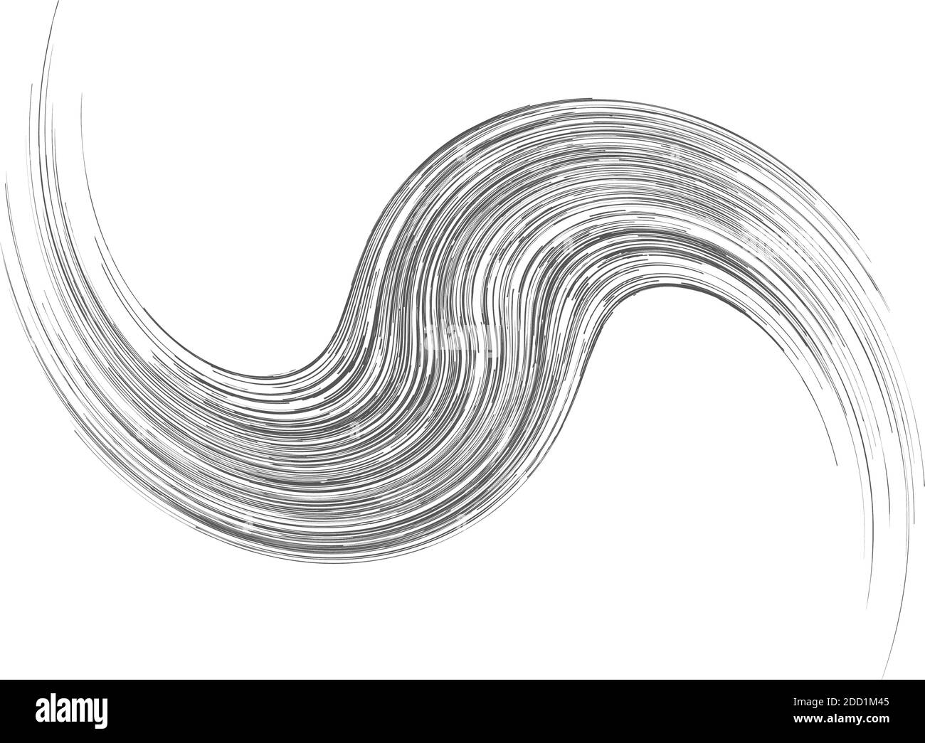 Cycle design element with contort, spin effect. Abstract swerve circlet ...