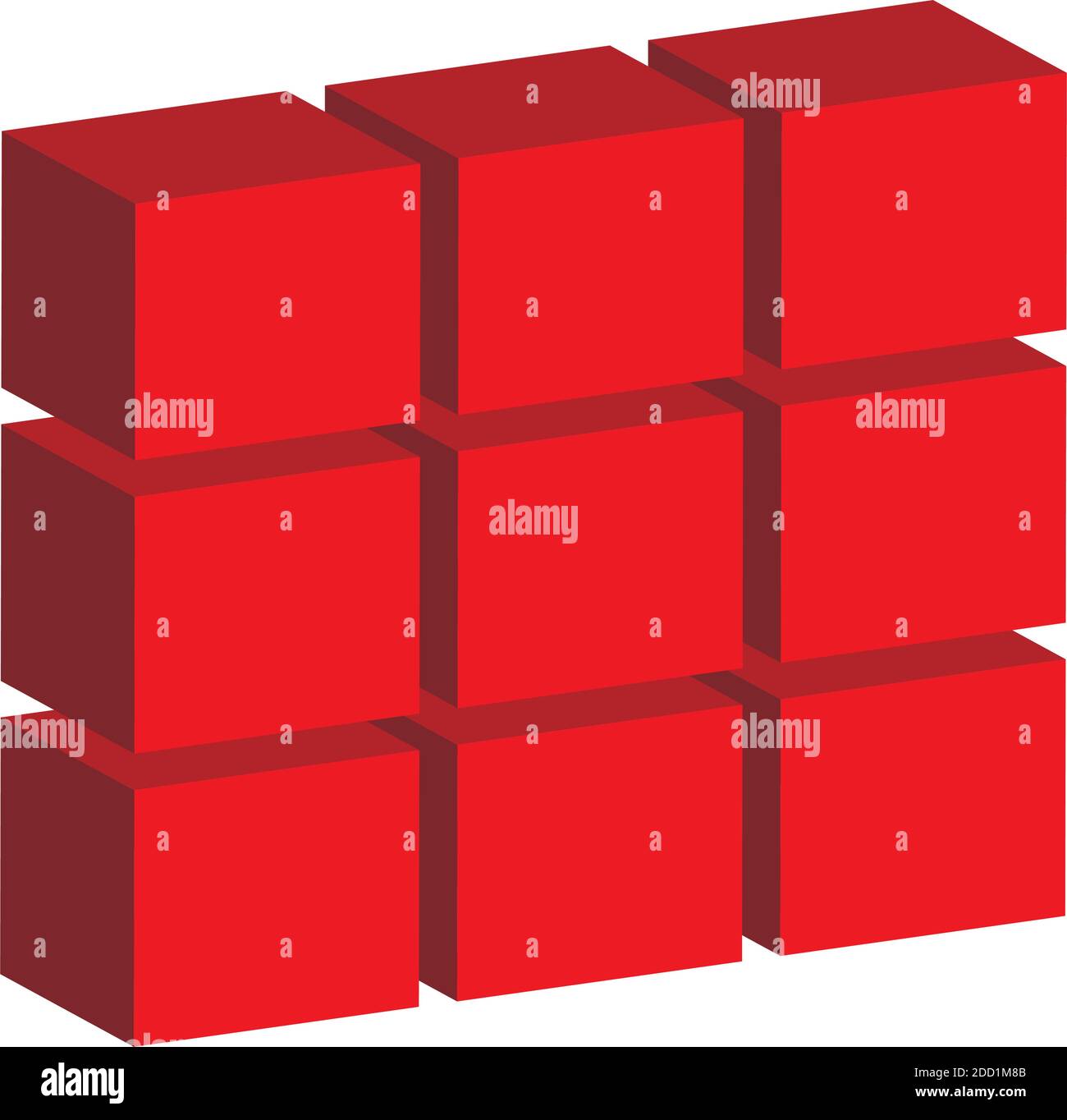 Wall, block, barricade concept graphic. Stonework, masonry, obstacle ...