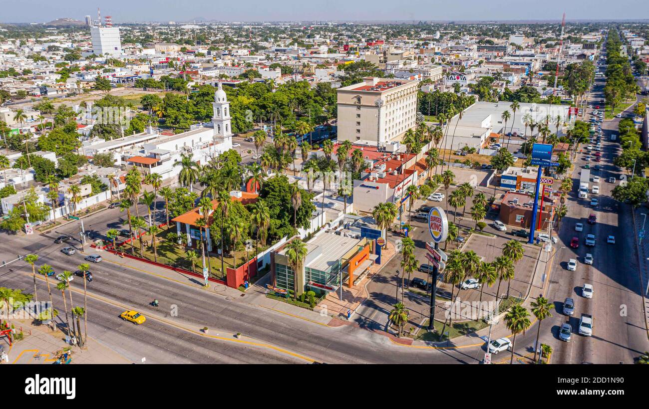 Aerial view of Los Mochis, Sinaloa. City Los Mochis, Mexico (Photo by ...