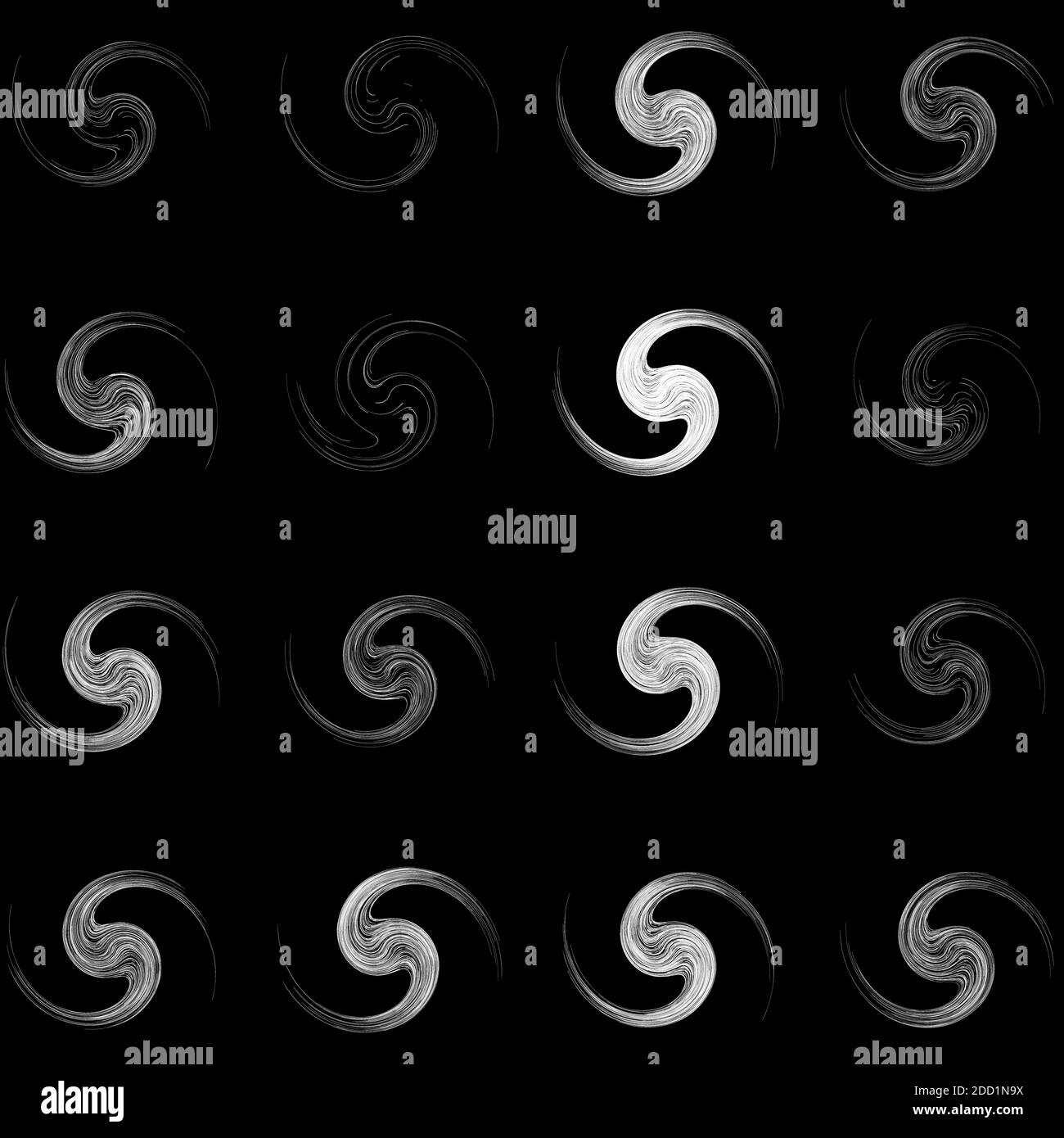 Cycle design element with contort, spin effect. Abstract swerve circlet ...