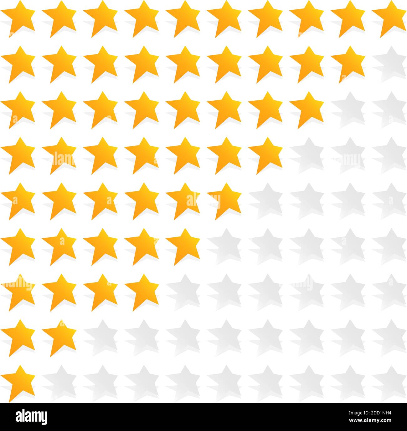 Star rating evaulation, assessment rating concept graphic. Grade, rank ...