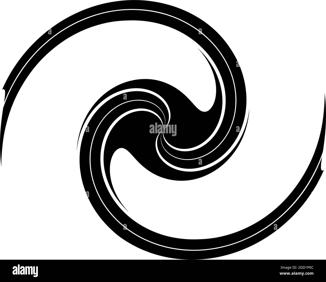 Twist, spiral circular abstract shapes design element(s) – Stock ...