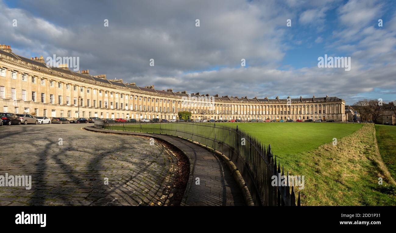 Bath crescent panorama hi-res stock photography and images - Alamy