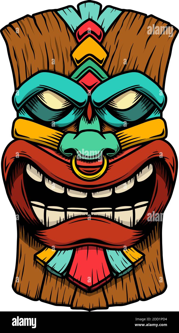 Happy Cartoon Tiki