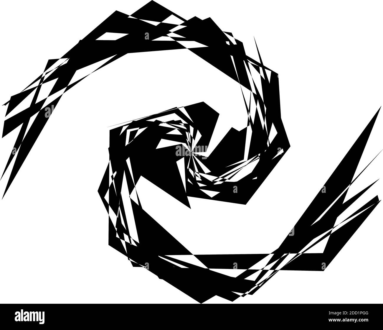 Twist, spiral circular abstract shapes design element(s) – Stock ...