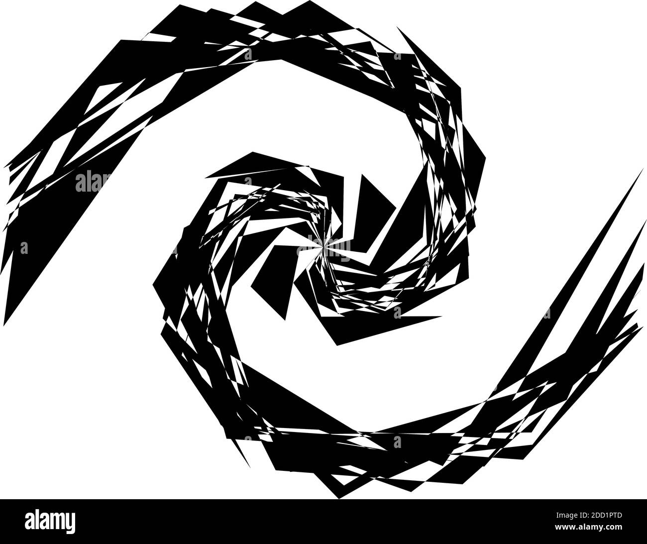 Twist, spiral circular abstract shapes design element(s) – Stock ...