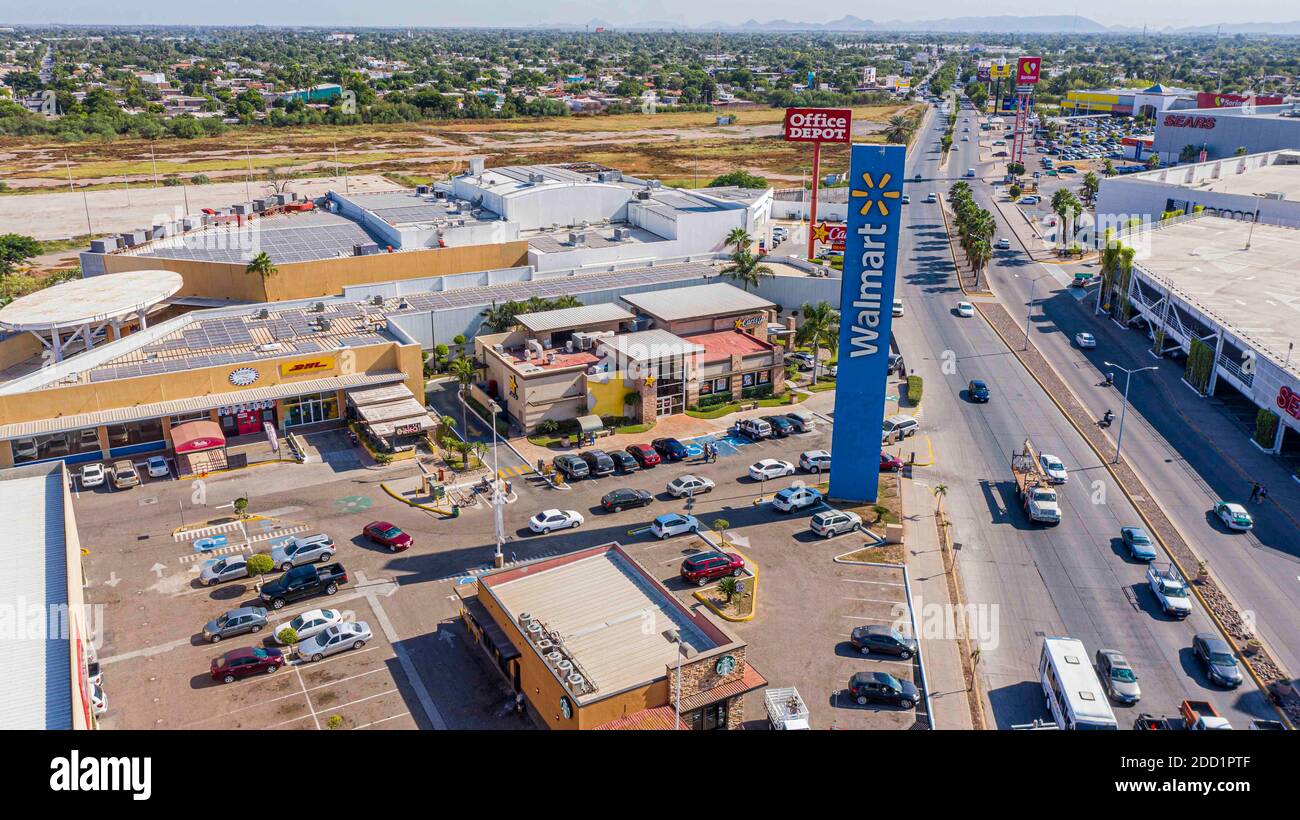 Aerial view of Los Mochis, Sinaloa. City Los Mochis, Mexico (Photo by ...