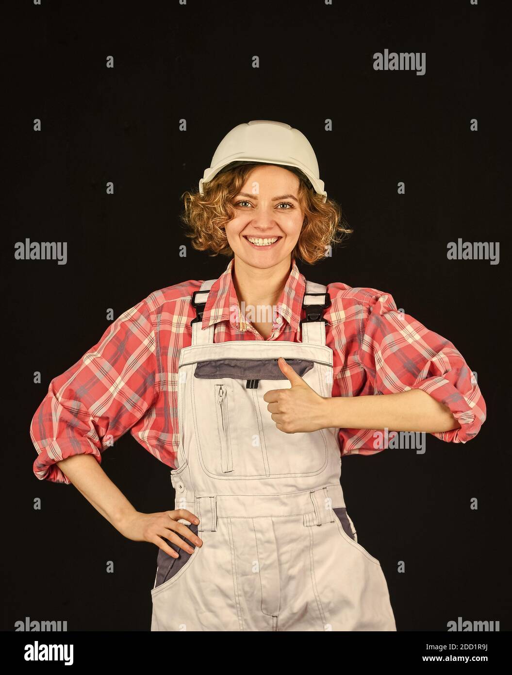 Lady construction site warehouse hi-res stock photography and images ...