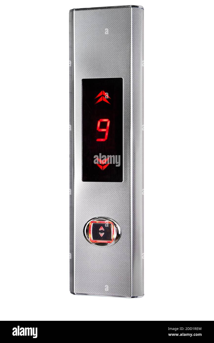 Elevator floor buttons control Cut Out Stock Images & Pictures - Alamy