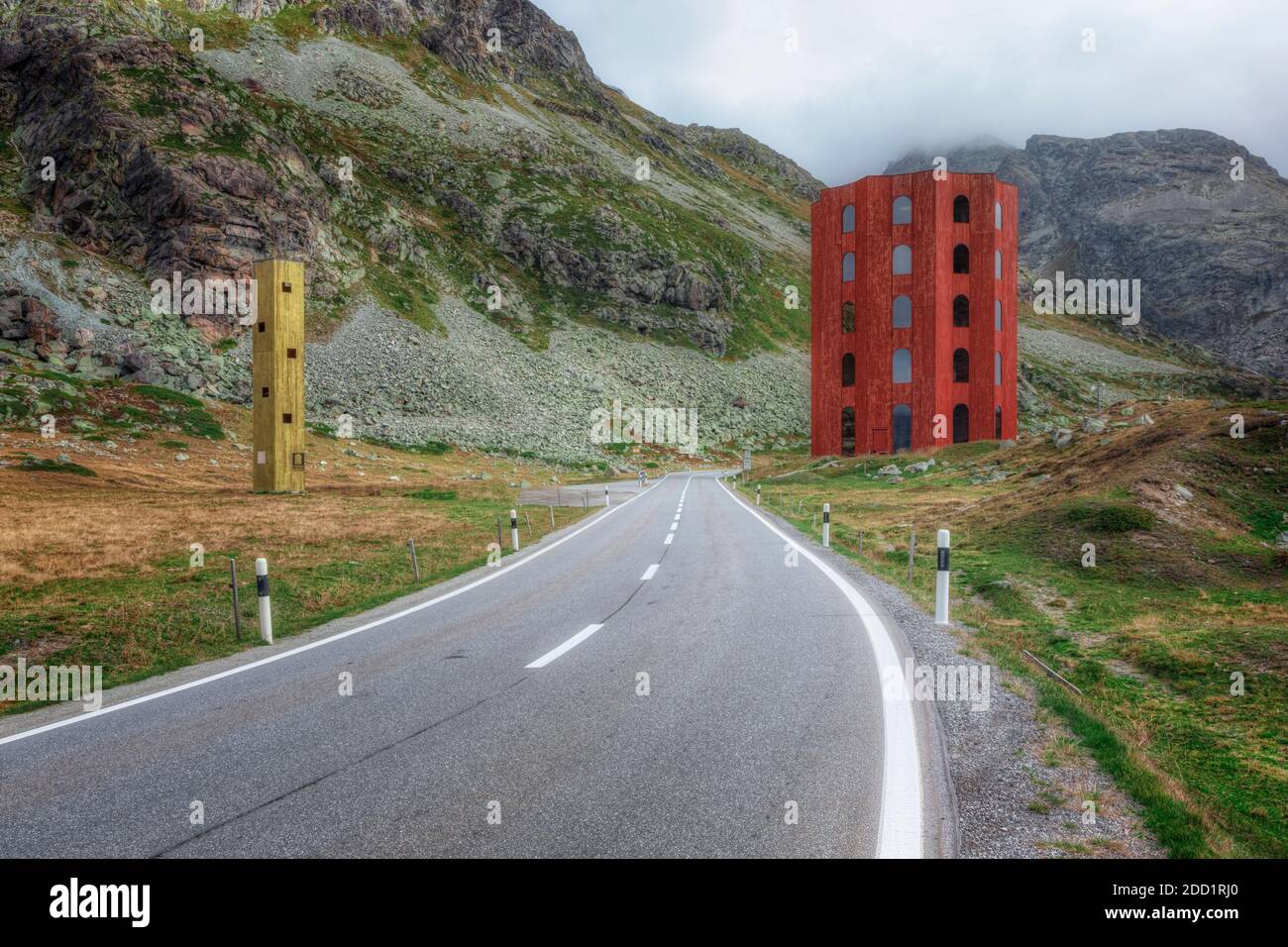 Julier Pass, Upper Engadine, Grisons, Switzerland, Europe Stock Photo ...