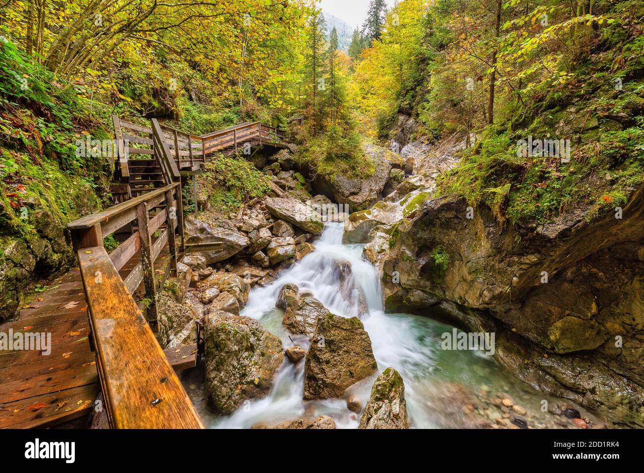 The Seisenbergklamm is a 600m long Gorge near Weißbach, Austria Stock ...