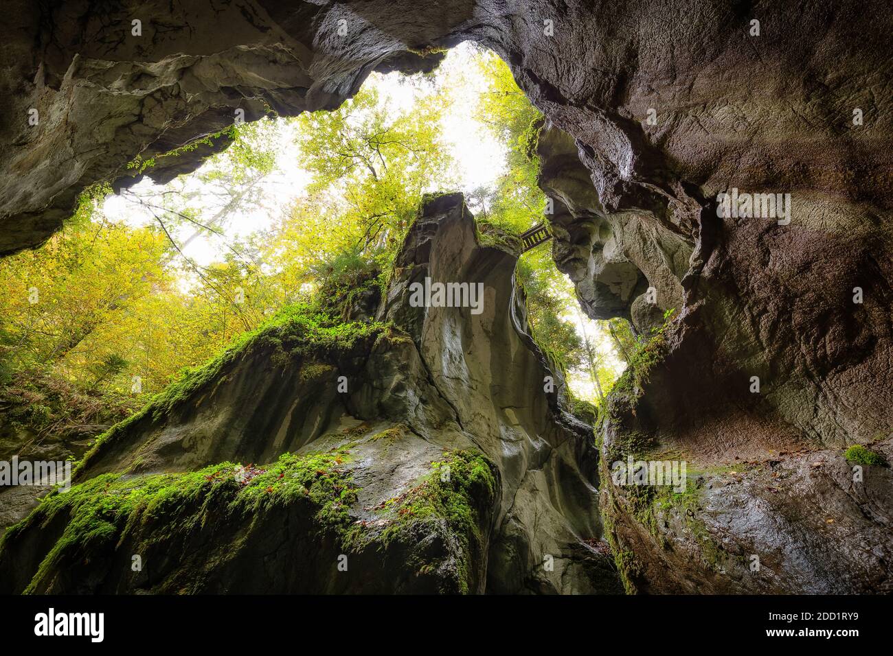 The Seisenbergklamm is a 600m long Gorge near Weißbach, Austria Stock ...