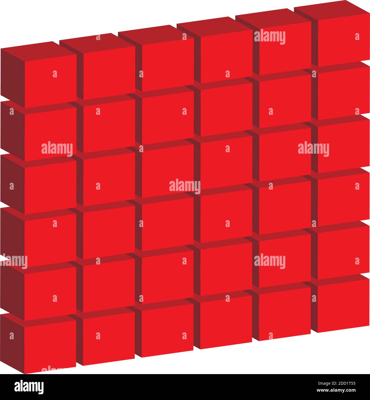 Wall, block, barricade concept graphic. Stonework, masonry, obstacle ...