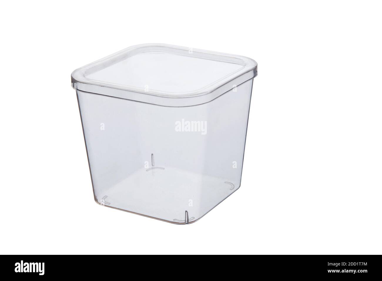 Disposable plastic containers isolated on a white background Stock ...