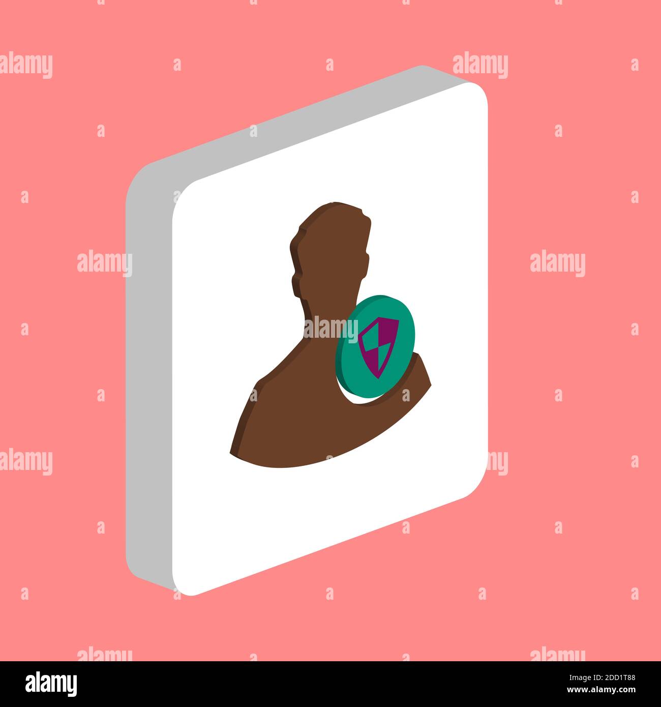 Security user Simple vector icon. Illustration symbol design template ...