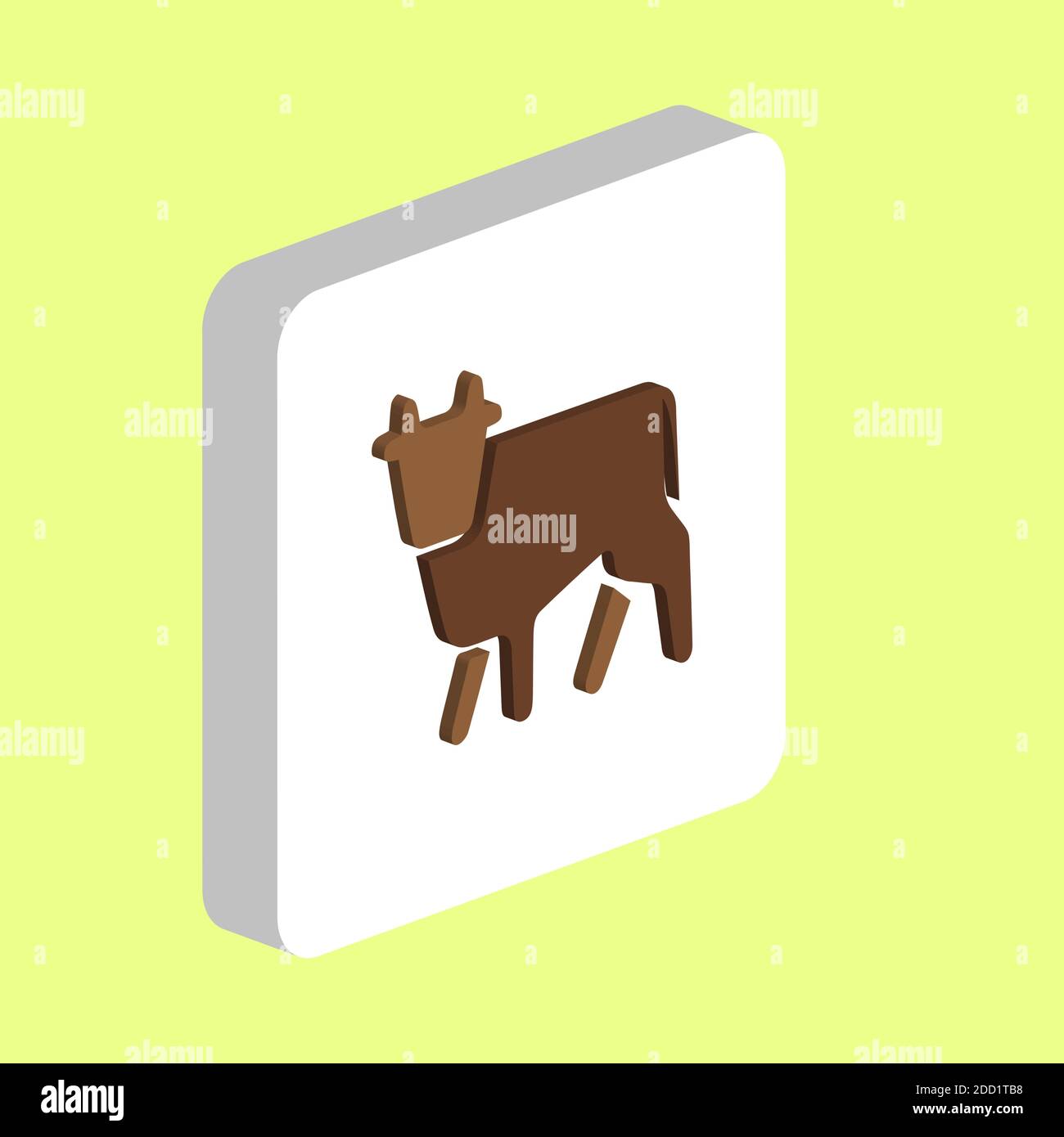 Cow Simple vector icon. Illustration symbol design template for web ...