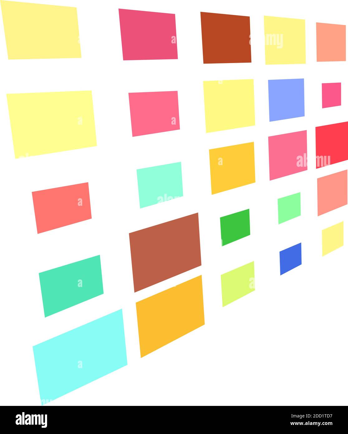 Tessellation, mosaic colorful, light colored squares, rectangles ...