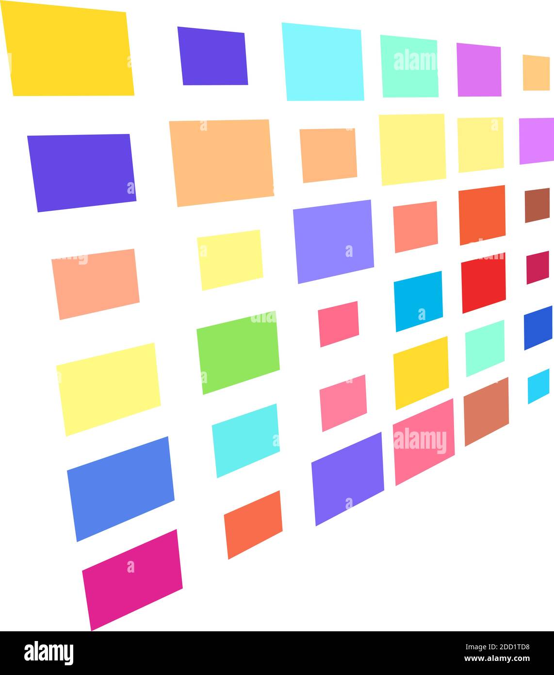 Tessellation, mosaic colorful, light colored squares, rectangles ...