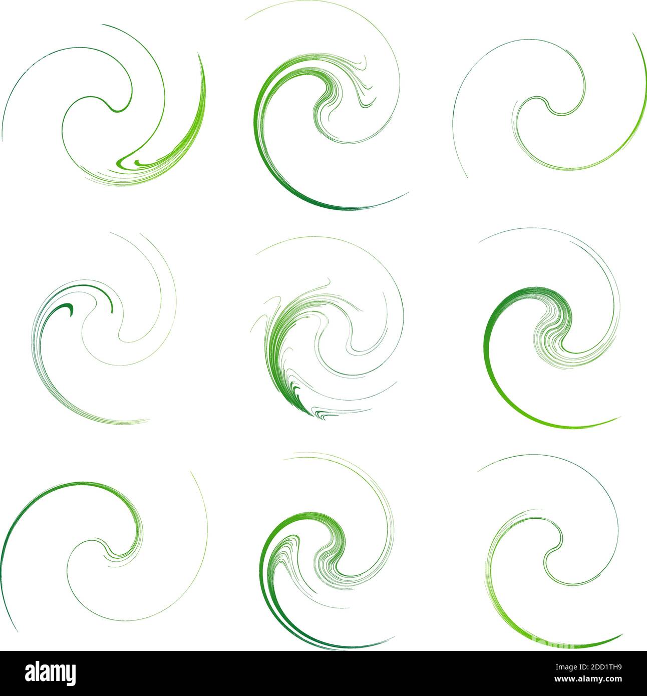 Spirals, swirls, twirls. Helix, volute, snail shape – Stock ...