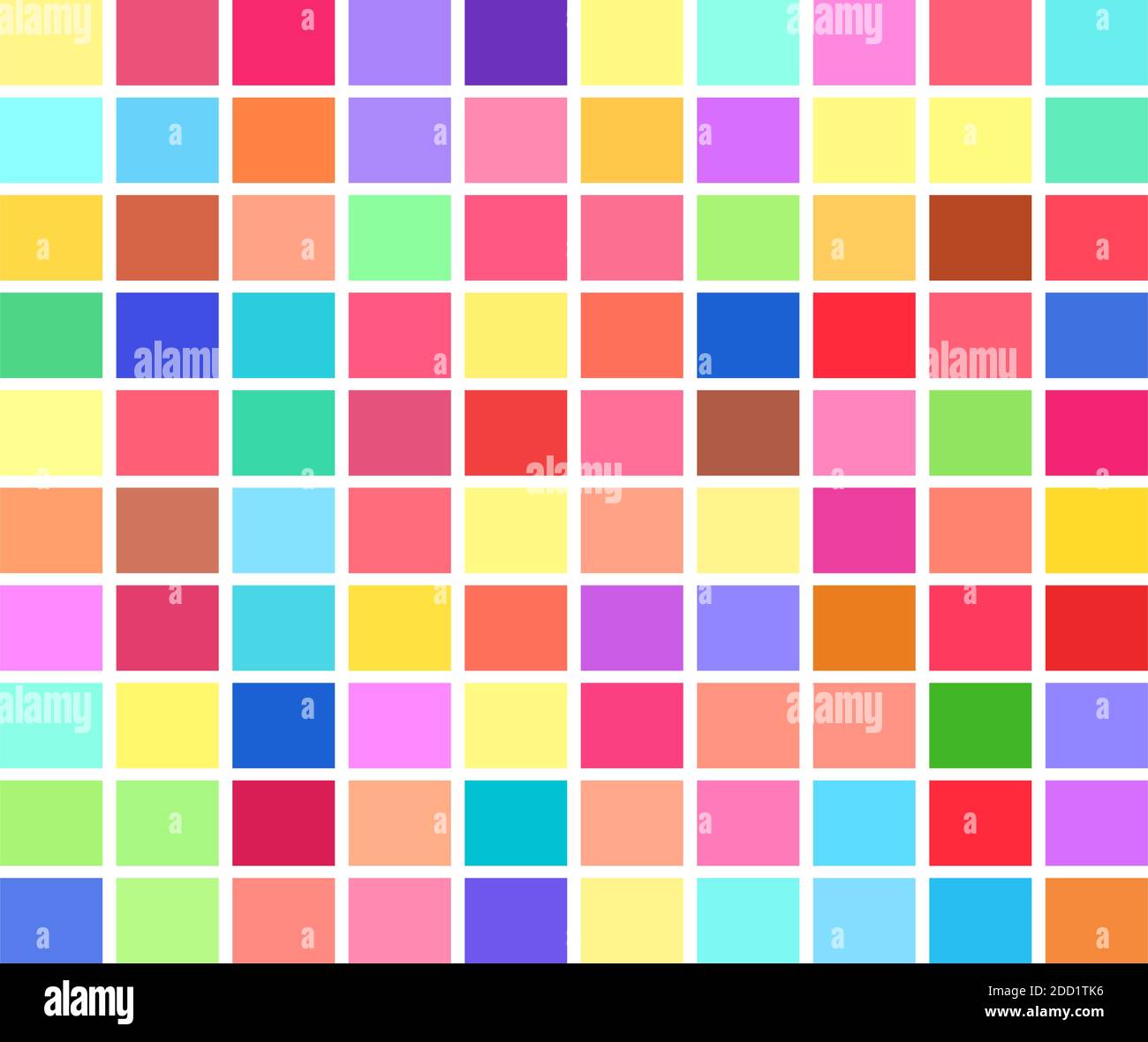 Tessellation, mosaic colorful, light colored squares, rectangles ...