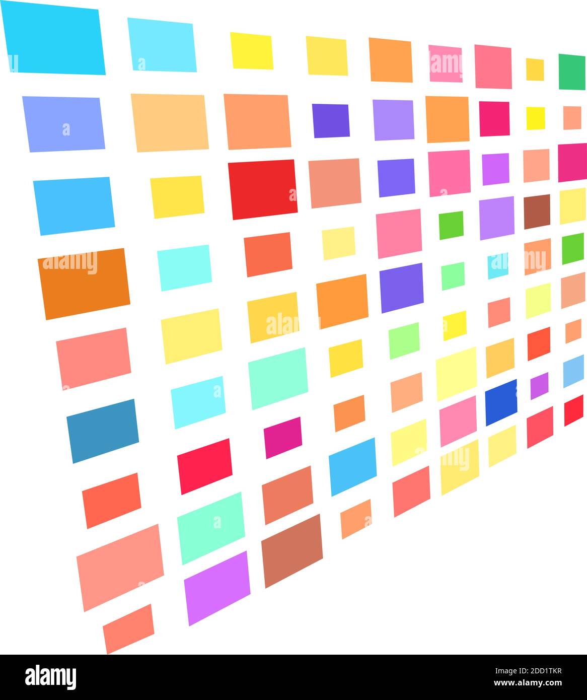 Tessellation, mosaic colorful, light colored squares, rectangles ...