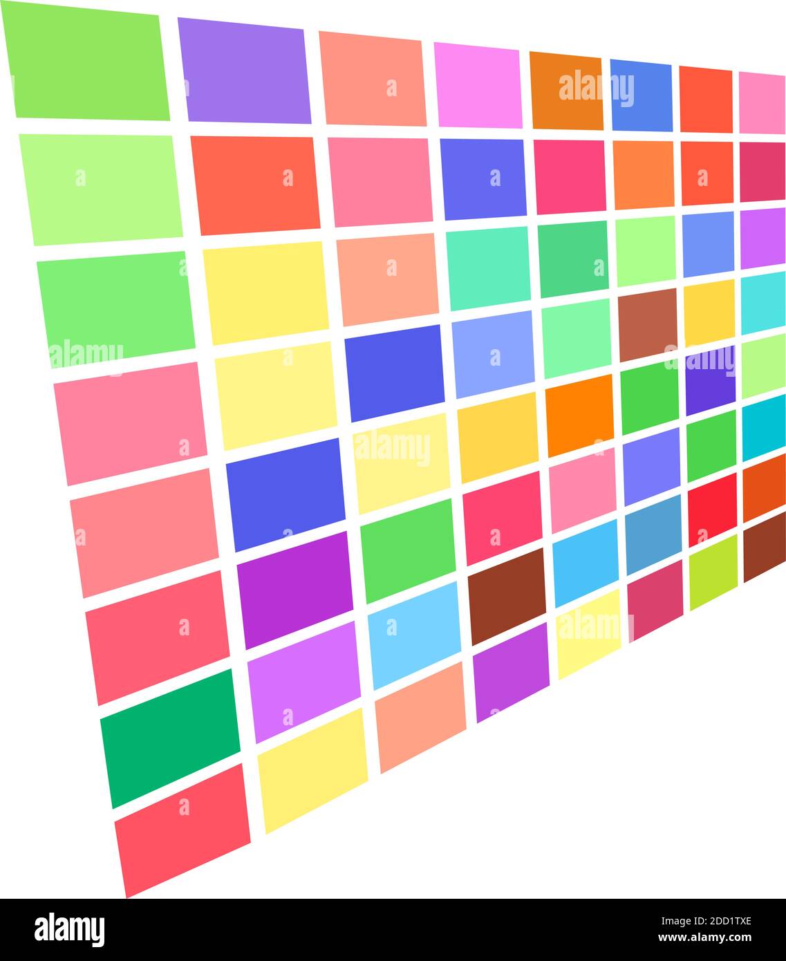 Tessellation, mosaic colorful, light colored squares, rectangles ...