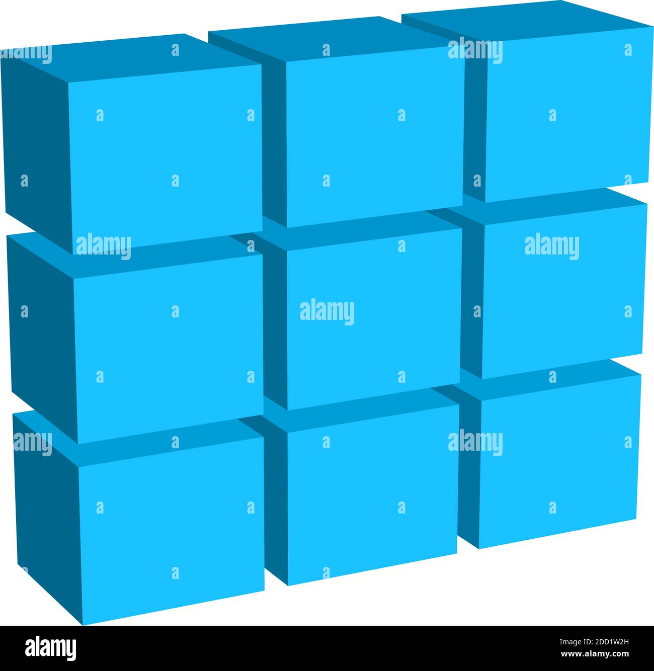 Wall, block, barricade concept graphic. Stonework, masonry, obstacle ...