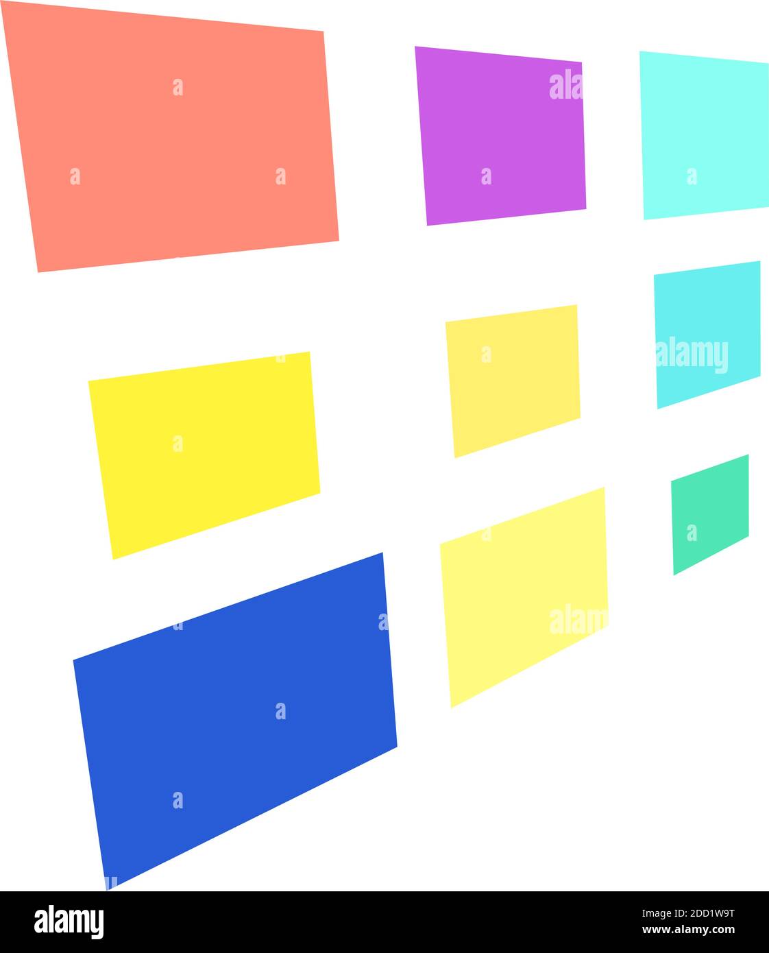 Tessellation, mosaic colorful, light colored squares, rectangles ...