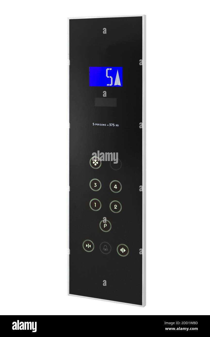 Elevator indicator isolated on white background Stock Photo - Alamy