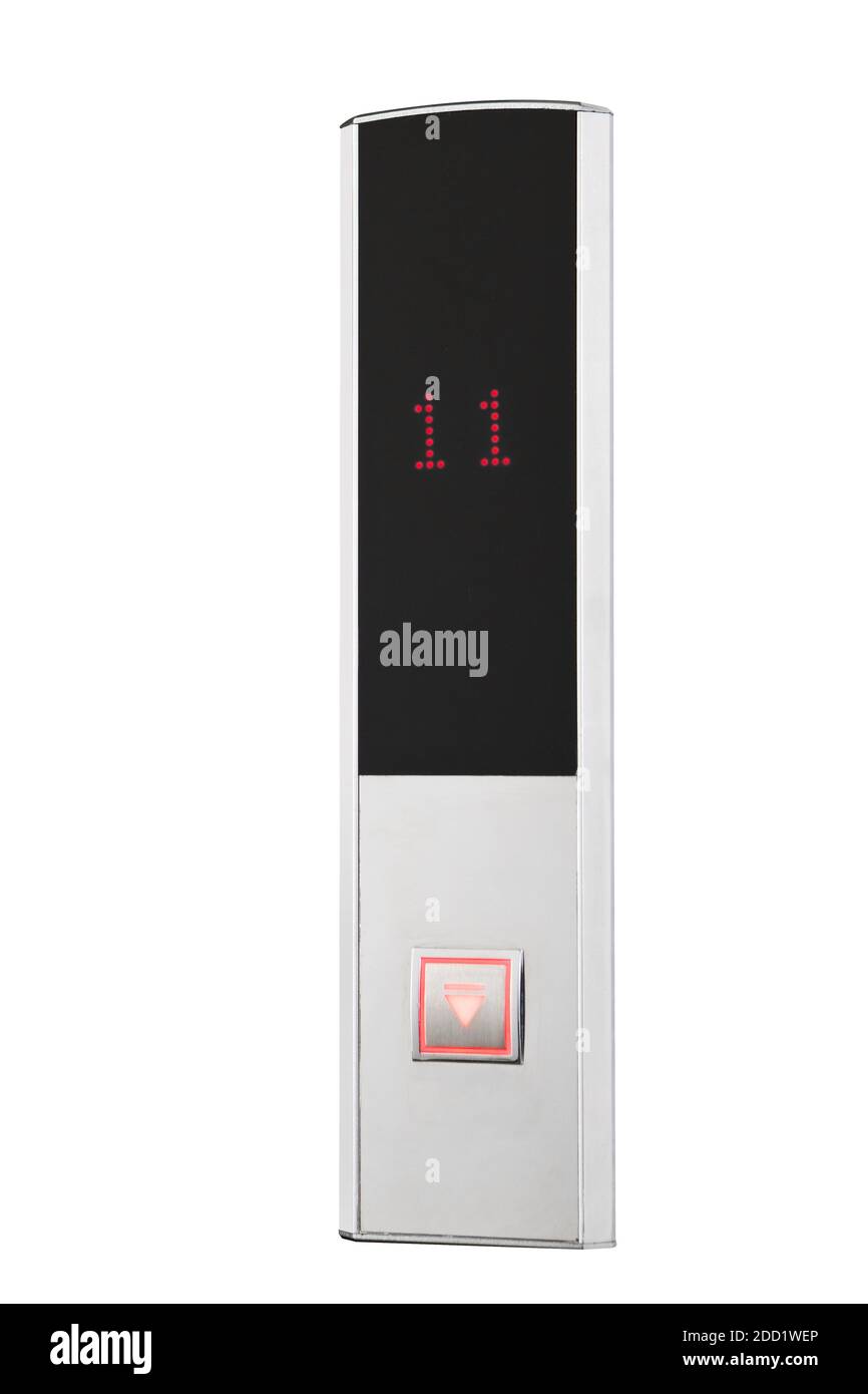 Elevator indicator isolated on white background Stock Photo - Alamy