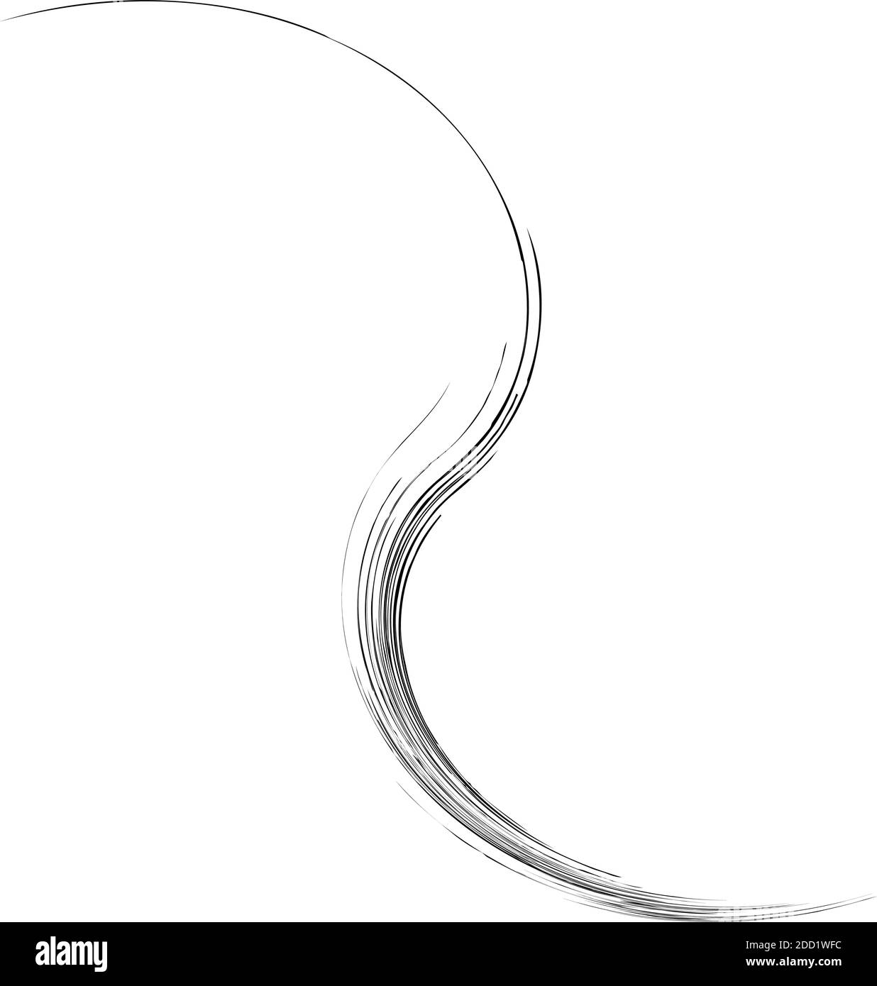 Organic weed, grass like curvy, wavy lines – Stock illustration, Clip ...