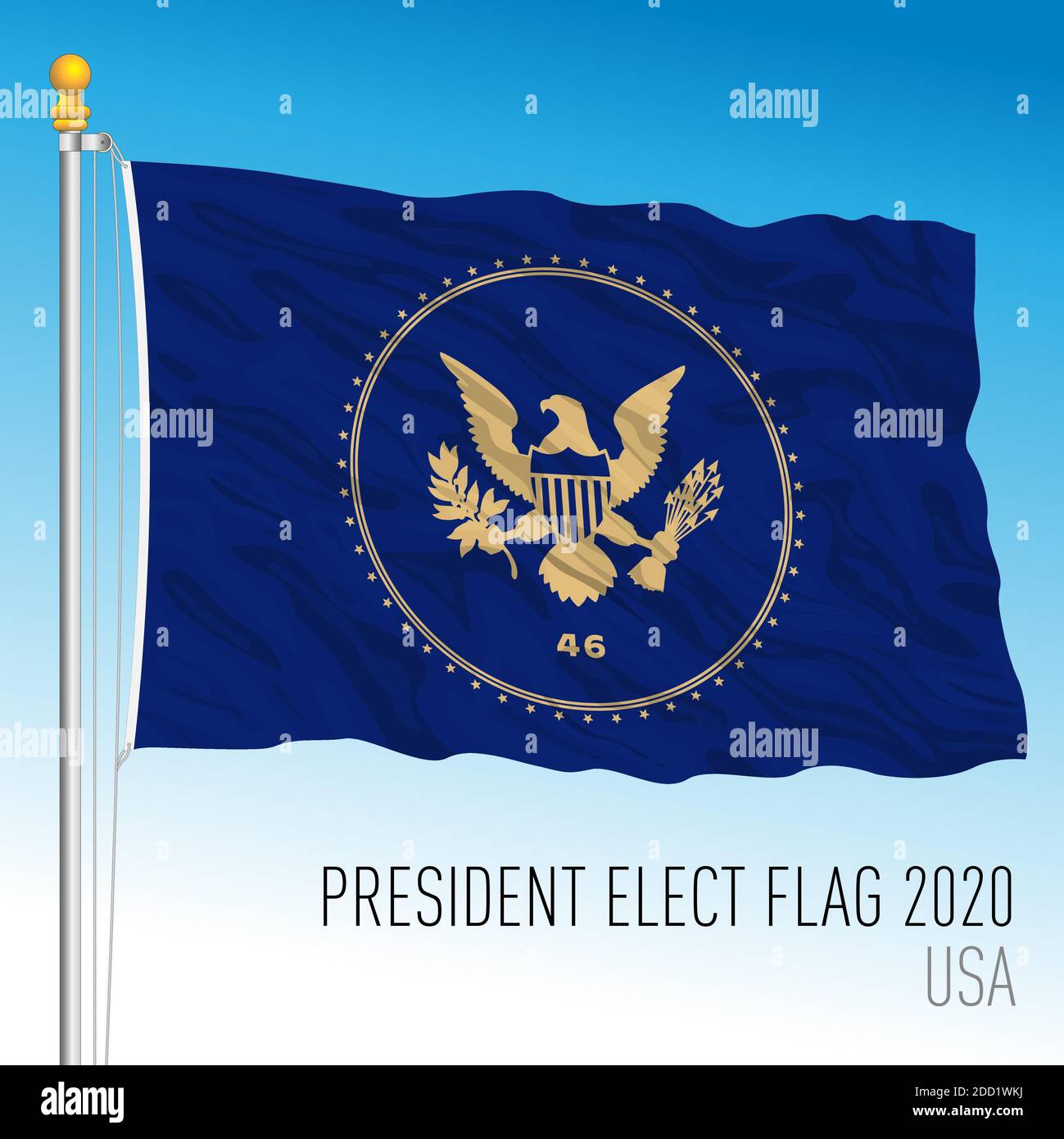 President Elect 2020 unofficial flag, vector illustration, United ...