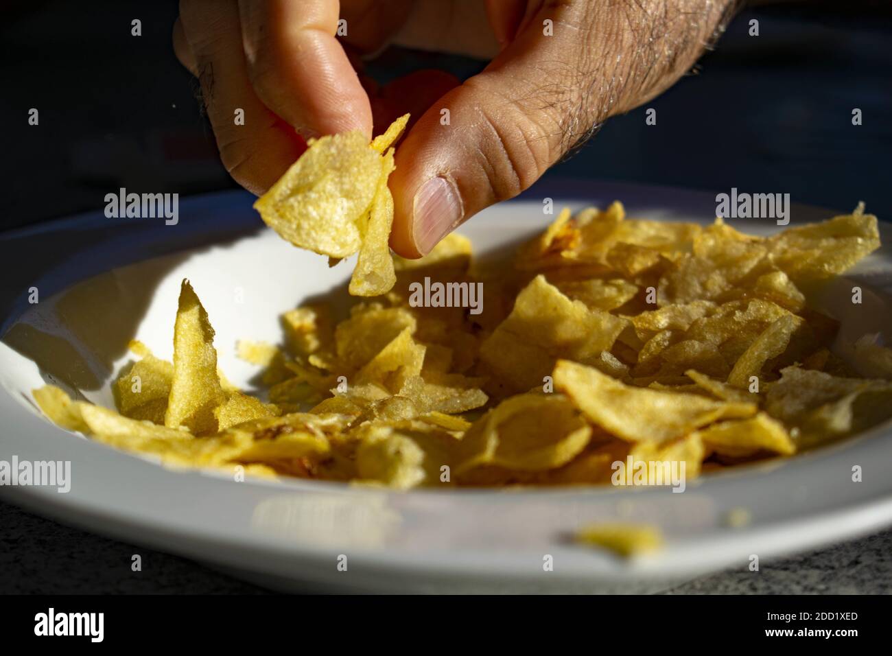 Man pile of unhealthy food hi-res stock photography and images - Alamy
