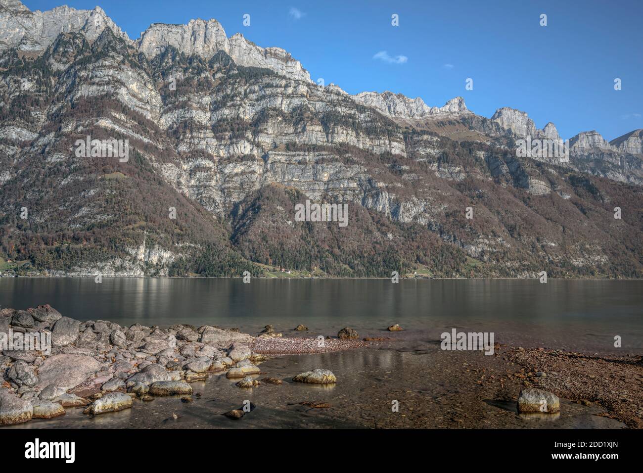 Lake Walen, Glarus, Switzerland, Europe Stock Photo - Alamy