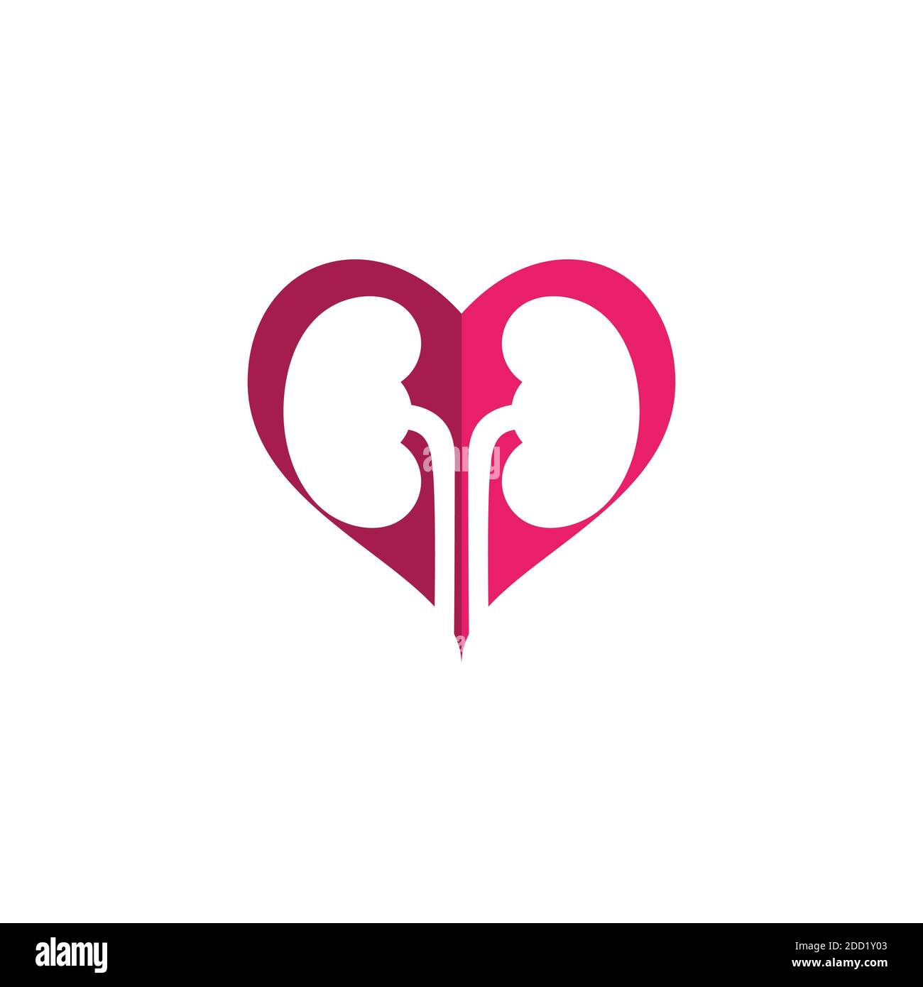 kidney vector illusrtation design logo template Stock Vector Image ...