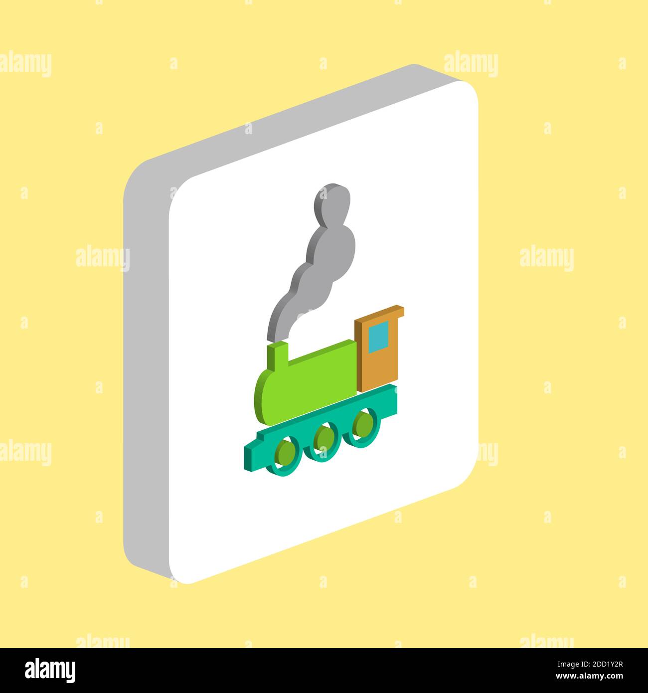 Designer of the steam locomotive Stock Vector Images - Alamy