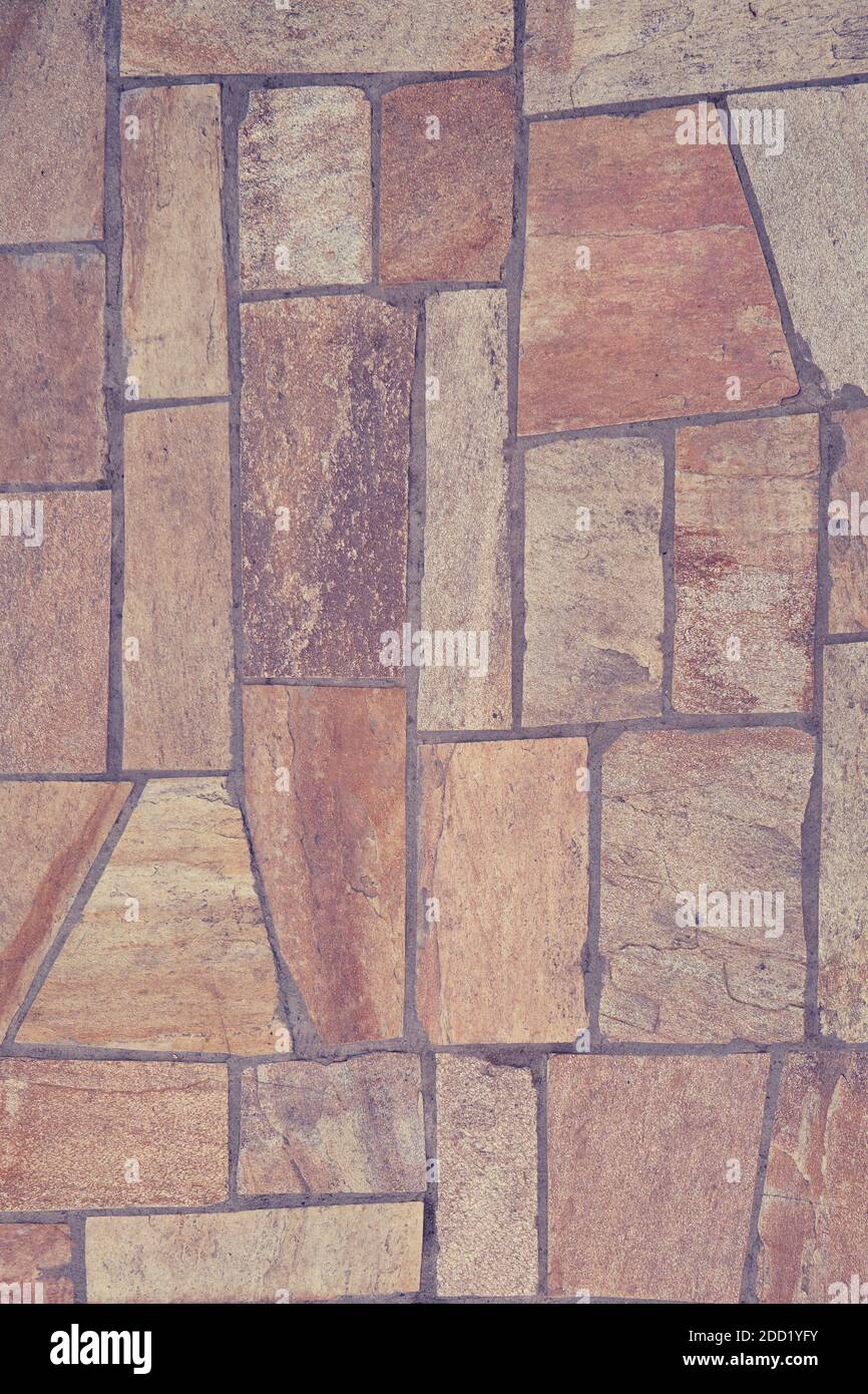 The texture of the floor is a beige tile irregular shape Stock Photo ...