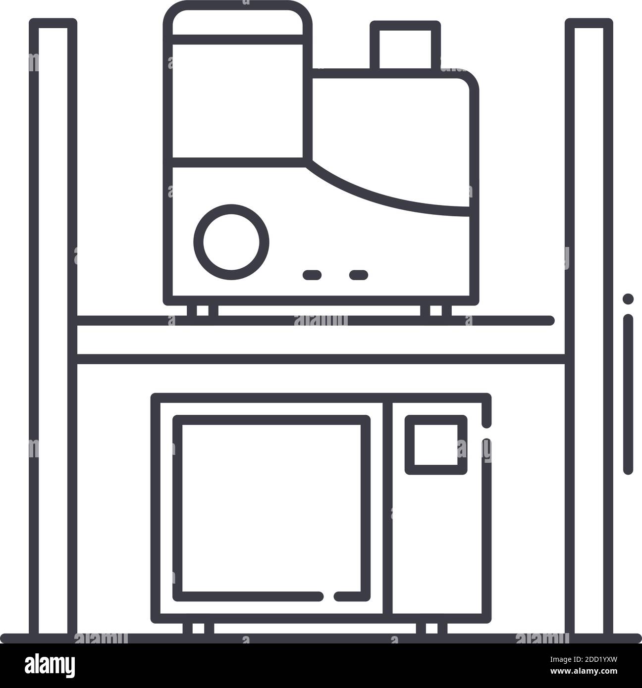 Electronics icon, linear isolated illustration, thin line vector, web ...